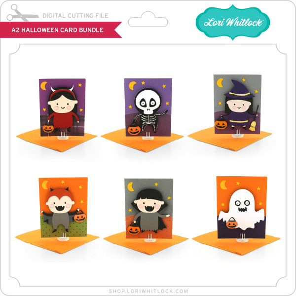 A2 Box Card Halloween - Lori Whitlock's SVG Shop