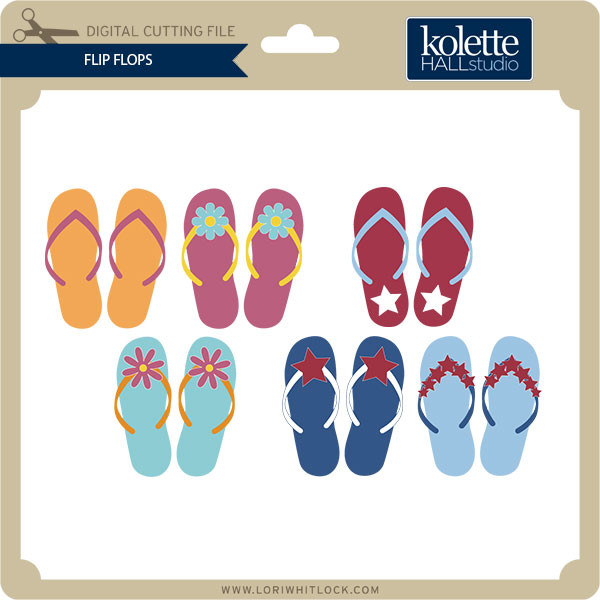 3D Flip Flop Box - Lori Whitlock's SVG Shop