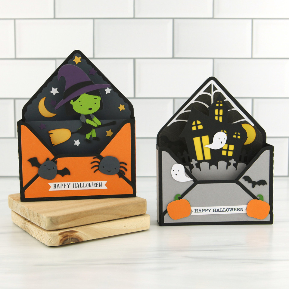 Box Card Envelope Fall Halloween Bundle - Lori Whitlock's SVG Shop