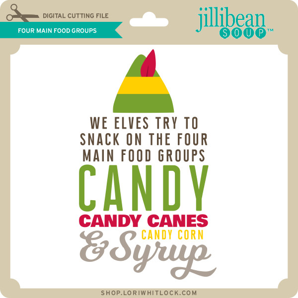 Four Main Food Groups - Lori Whitlock's SVG Shop
