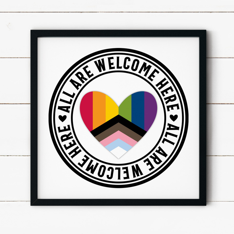 All Are Welcome - Lori Whitlock's SVG Shop