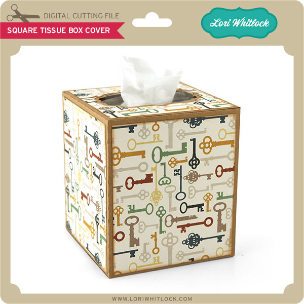 Square Tissue Box Cover - Lori Whitlock's SVG Shop