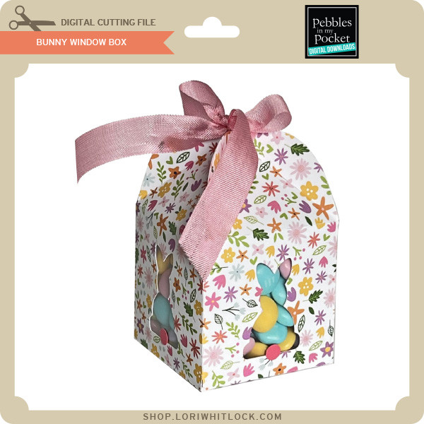 Easter Bunny Window Box - Lori Whitlock's SVG Shop