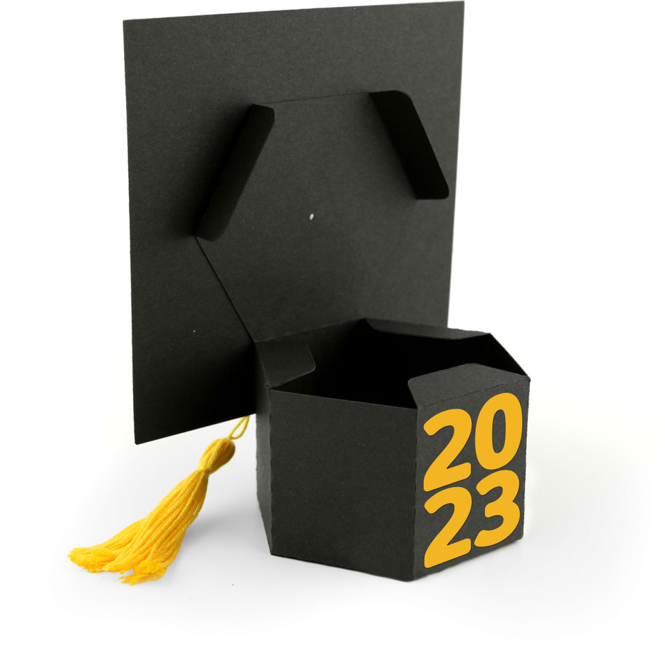3d Graduation Cap Box - Lori Whitlock's SVG Shop