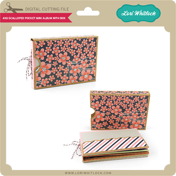 8x8 Mini Album with Box - Lori Whitlock's SVG Shop
