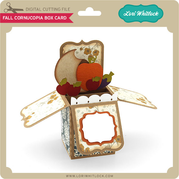 Box Card Window Fall Bird - Lori Whitlock's SVG Shop