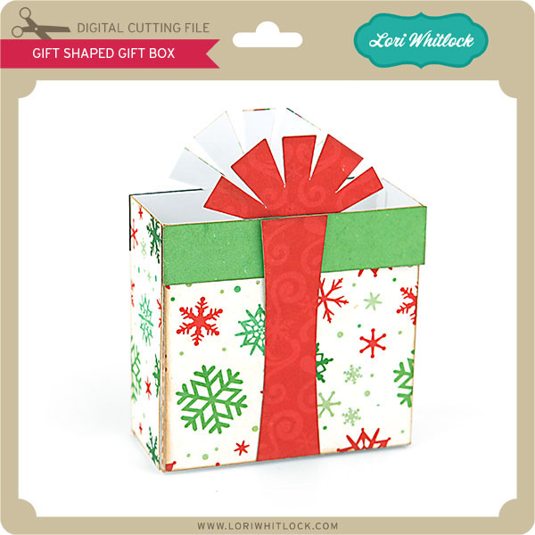 Gift Shaped Gift Box - Lori Whitlock's SVG Shop