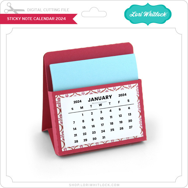 Sticky Note Calendar - Lori Whitlock's SVG Shop