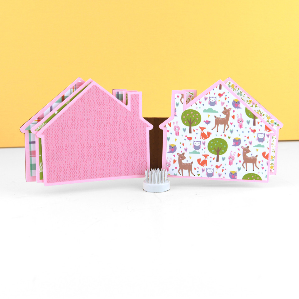 Hidden Binding Mini Album House - Lori Whitlock's SVG Shop