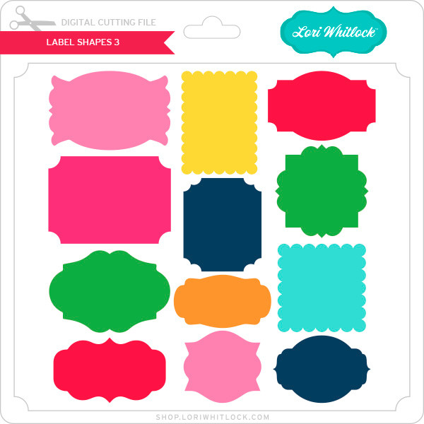 Label Shapes Bundle 3 - Lori Whitlock's SVG Shop