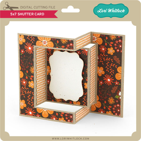 Double Shutter Card - Lori Whitlock's SVG Shop