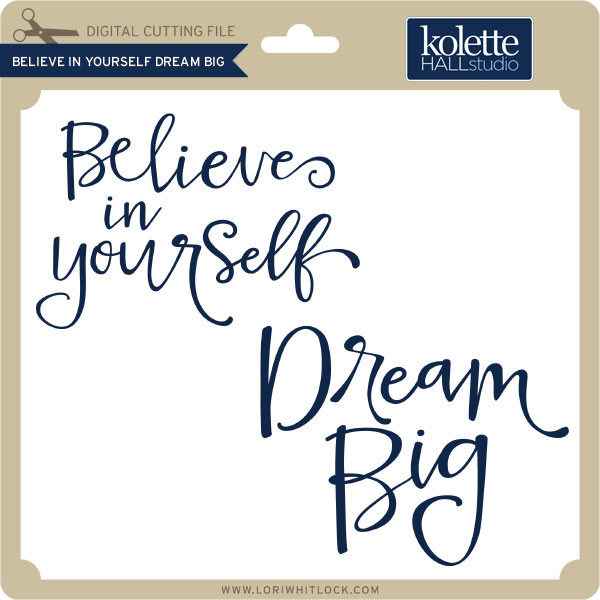 Believe Split Design Card - Lori Whitlock's SVG Shop