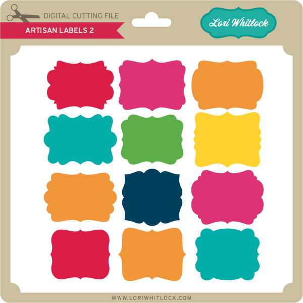 Artisan Alphabet Labels - Lori Whitlock's SVG Shop