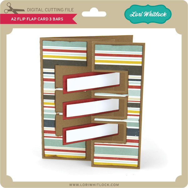 A2 Flip Flap Card Banner - Lori Whitlock's SVG Shop