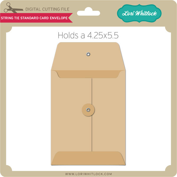 Build an Album String Tie Envelope - Lori Whitlock's SVG Shop