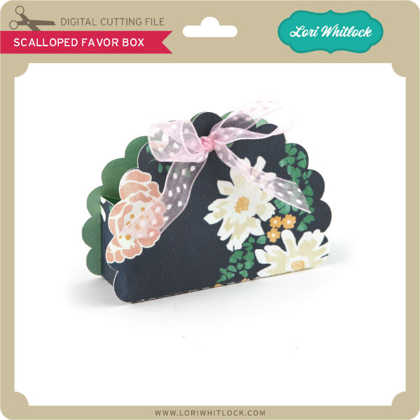 Scalloped Favor Box - Lori Whitlock's SVG Shop