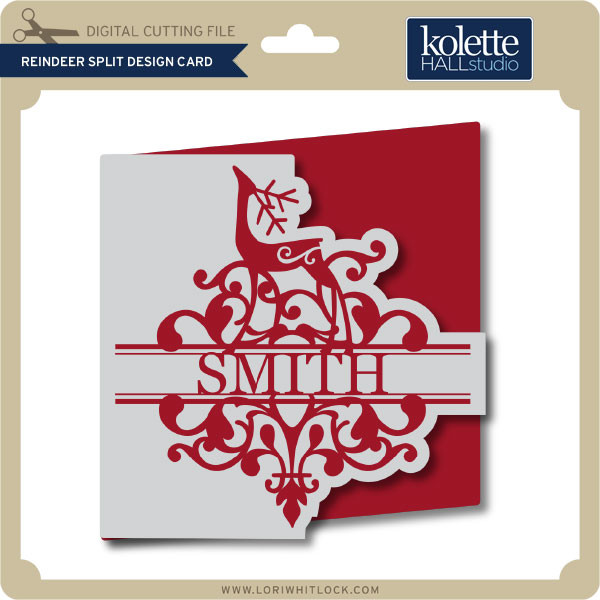 Pumpkin Split Design Card - Lori Whitlock's SVG Shop