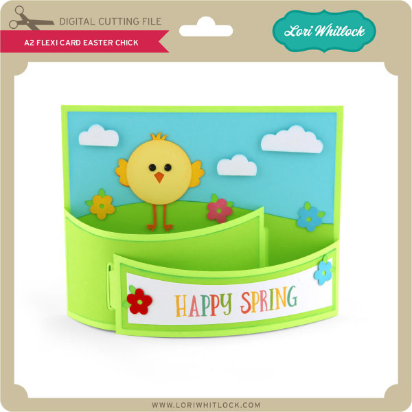A2 Easter Chick Card - Lori Whitlock's SVG Shop