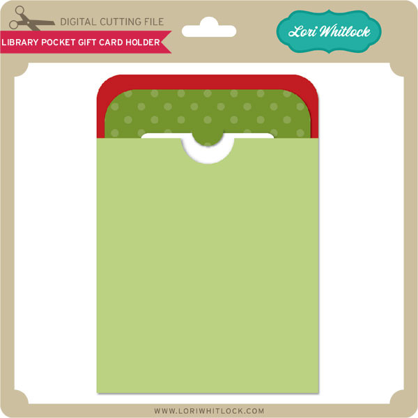 Santa Pocket Gift Card Holder - Lori Whitlock's SVG Shop