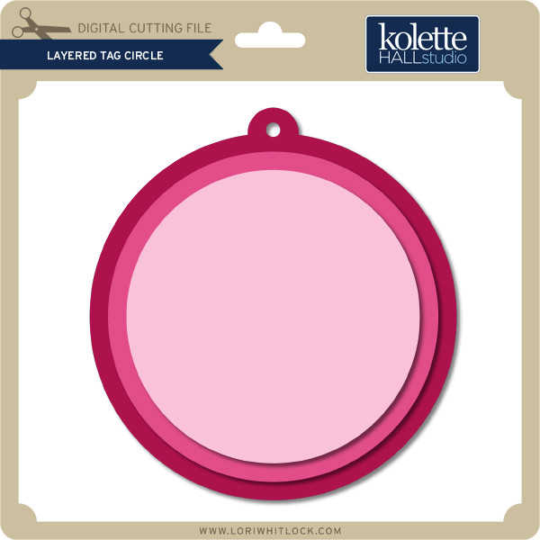 Circles Gift Tag - Lori Whitlock's SVG Shop