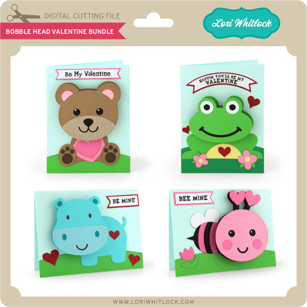 Bobble Head Card Bundle - Lori Whitlock's SVG Shop
