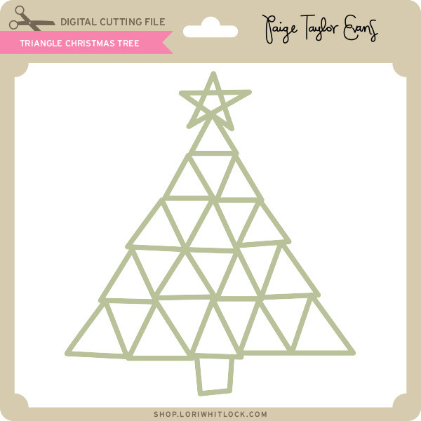 Triangle Christmas Tree - Lori Whitlock's SVG Shop