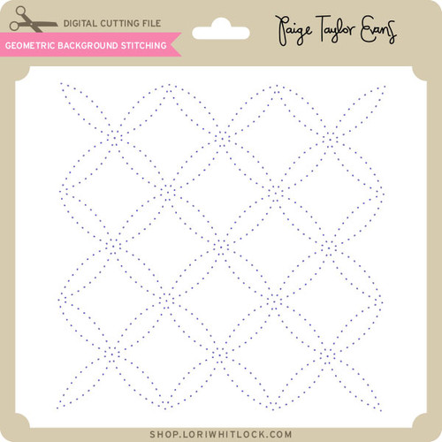 Geometric Background Stitching Template - Lori Whitlock's SVG Shop