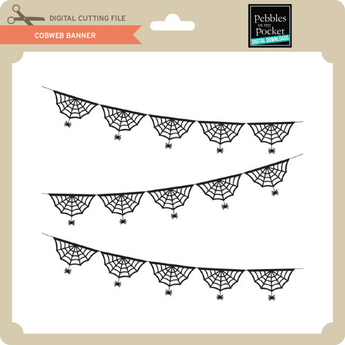 Cobweb Banner - Lori Whitlock's SVG Shop