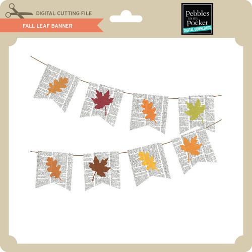 Fall Leaf Banner - Lori Whitlock's SVG Shop