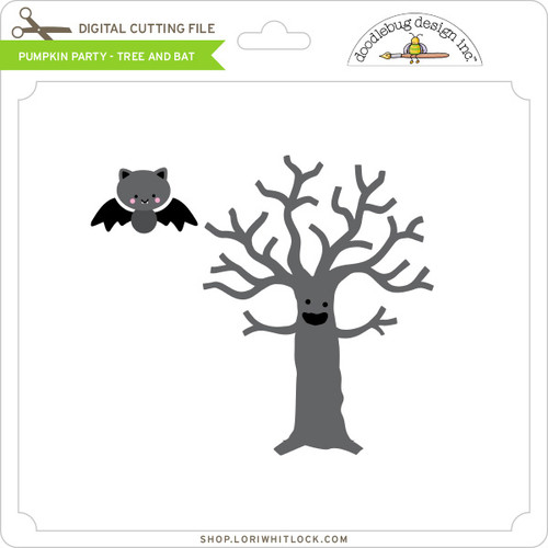 Pumpkin Party - Tree and Bat - Lori Whitlock's SVG Shop