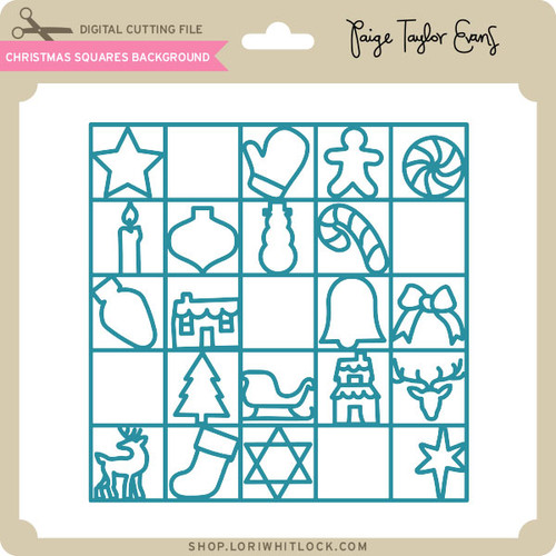 Christmas Squares Background - Lori Whitlock's SVG Shop