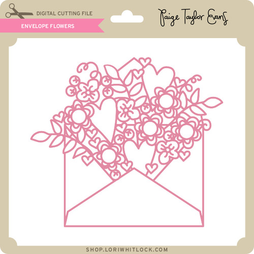 Envelope Flowers - Lori Whitlock's SVG Shop