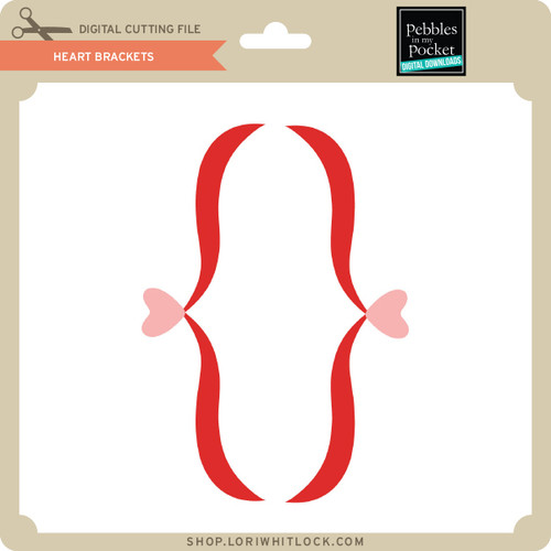 Heart Brackets - Lori Whitlock's SVG Shop