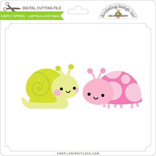 Simply Spring - Ladybug and Snail - Lori Whitlock's SVG Shop