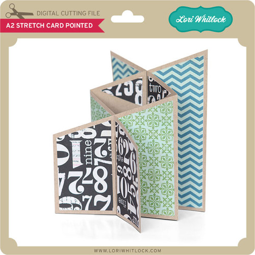 A2 Stretch Card Pointed - Lori Whitlock's SVG Shop