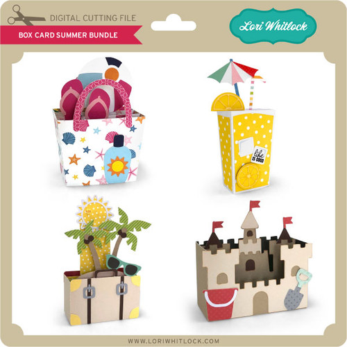 Box Card Summer Bundle - Lori Whitlock's SVG Shop