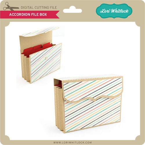 A2 Accordion FIle Box - Lori Whitlock's SVG Shop