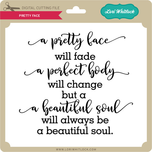 Pretty Face - Lori Whitlock's SVG Shop