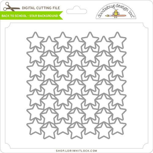 Back to School Star Background - Lori Whitlock's SVG Shop