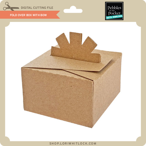 Fold Over Box with Bow - Lori Whitlock's SVG Shop