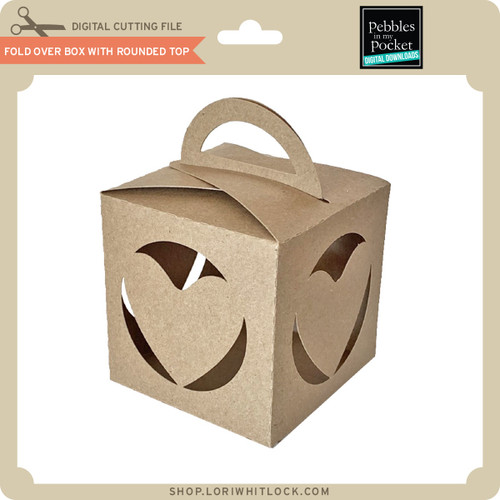 Fold Over Box with Rounded Top - Lori Whitlock's SVG Shop