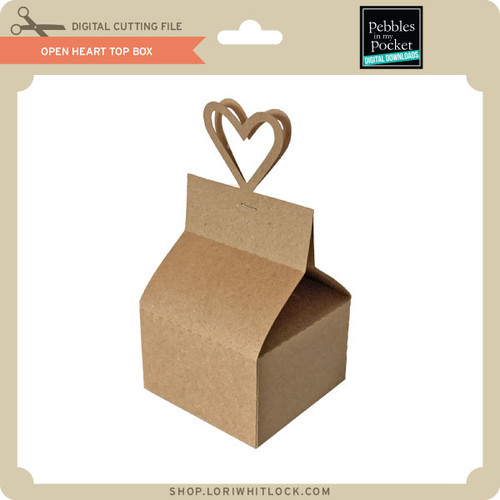 Open Heart Top Box - Lori Whitlock's SVG Shop