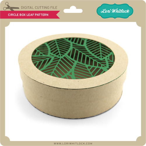 Circle Box Leaf Pattern - Lori Whitlock's SVG Shop