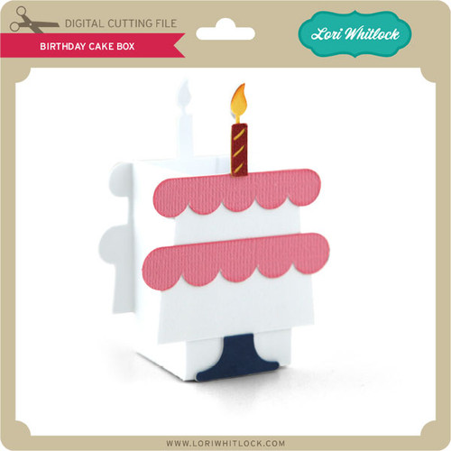 Birthday Cake Box 2 - Lori Whitlock's SVG Shop