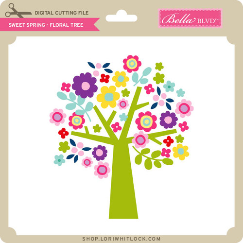 Sweet Spring - Floral Tree - Lori Whitlock's SVG Shop