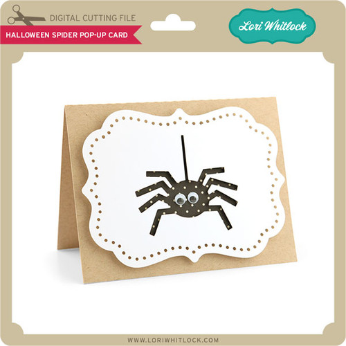 Halloween Spider Pop-Up Card - Lori Whitlock's SVG Shop