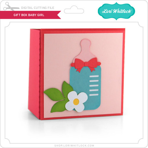 Gift Box Baby Girl - Lori Whitlock's SVG Shop