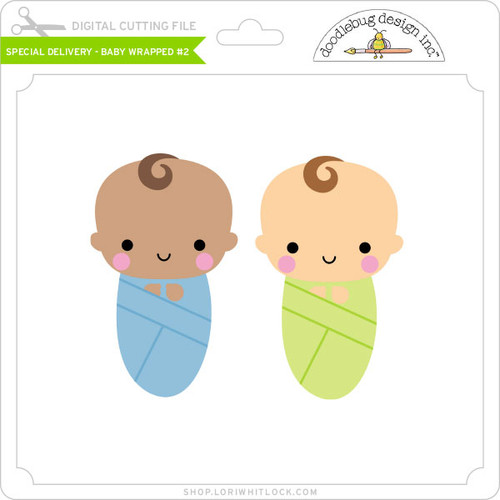 Special Delivery - Baby Wrapped #2 - Lori Whitlock's SVG Shop