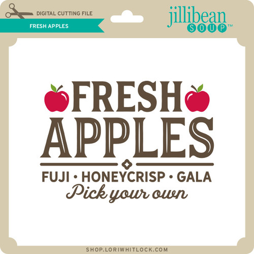 Fresh Apples - Lori Whitlock's SVG Shop