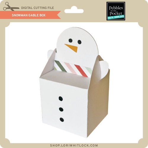 Snowman Gable Box - Lori Whitlock's SVG Shop